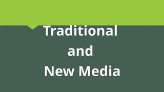Media and Information Literacy: Module 4: Evolution of Media.pptx