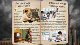 Evolution of Media from the past to the present age | PPTX