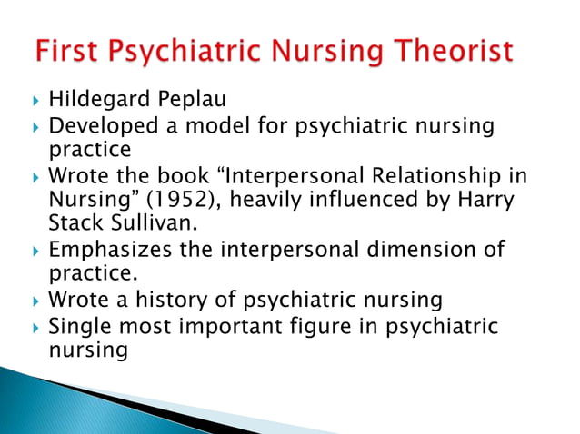 Evolution of Mental Health Psychiatric Nursing Practice | PPTX
