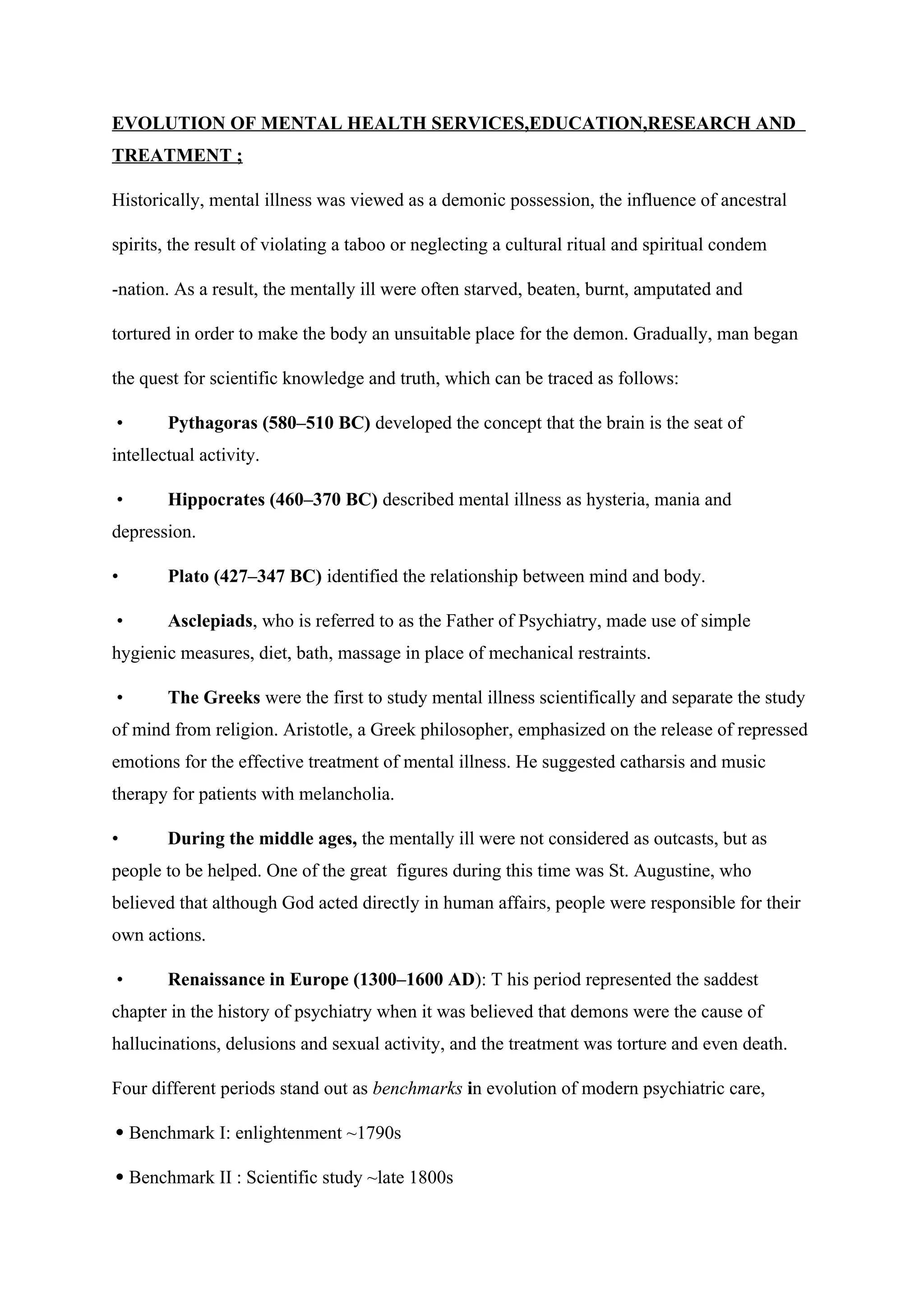 EVOLUTION OF MENTAL HEALTH SERVICES.docx