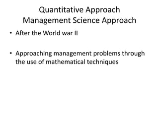 Evolution of management | POT