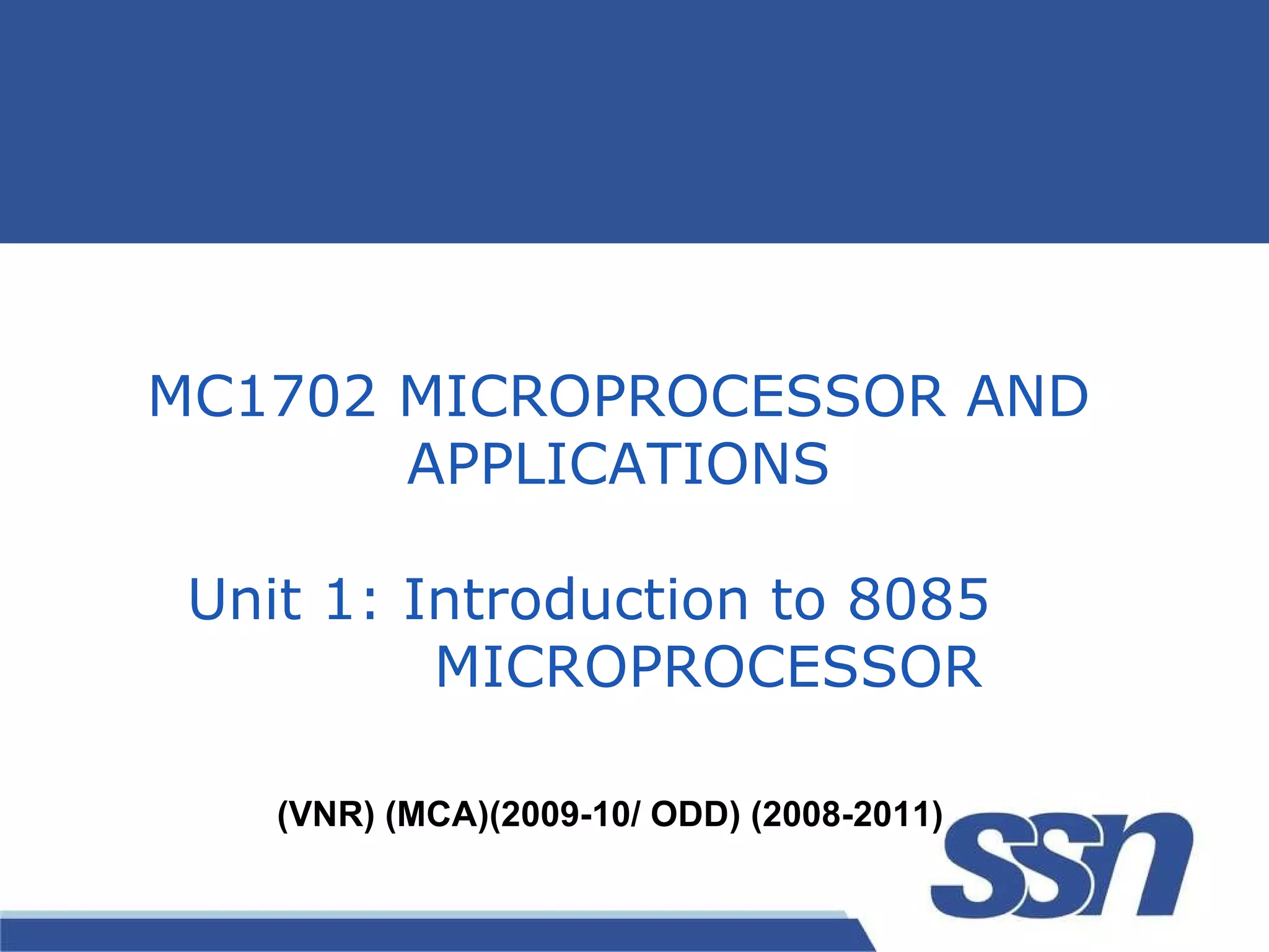 Evolution Of Microprocessor Ppt