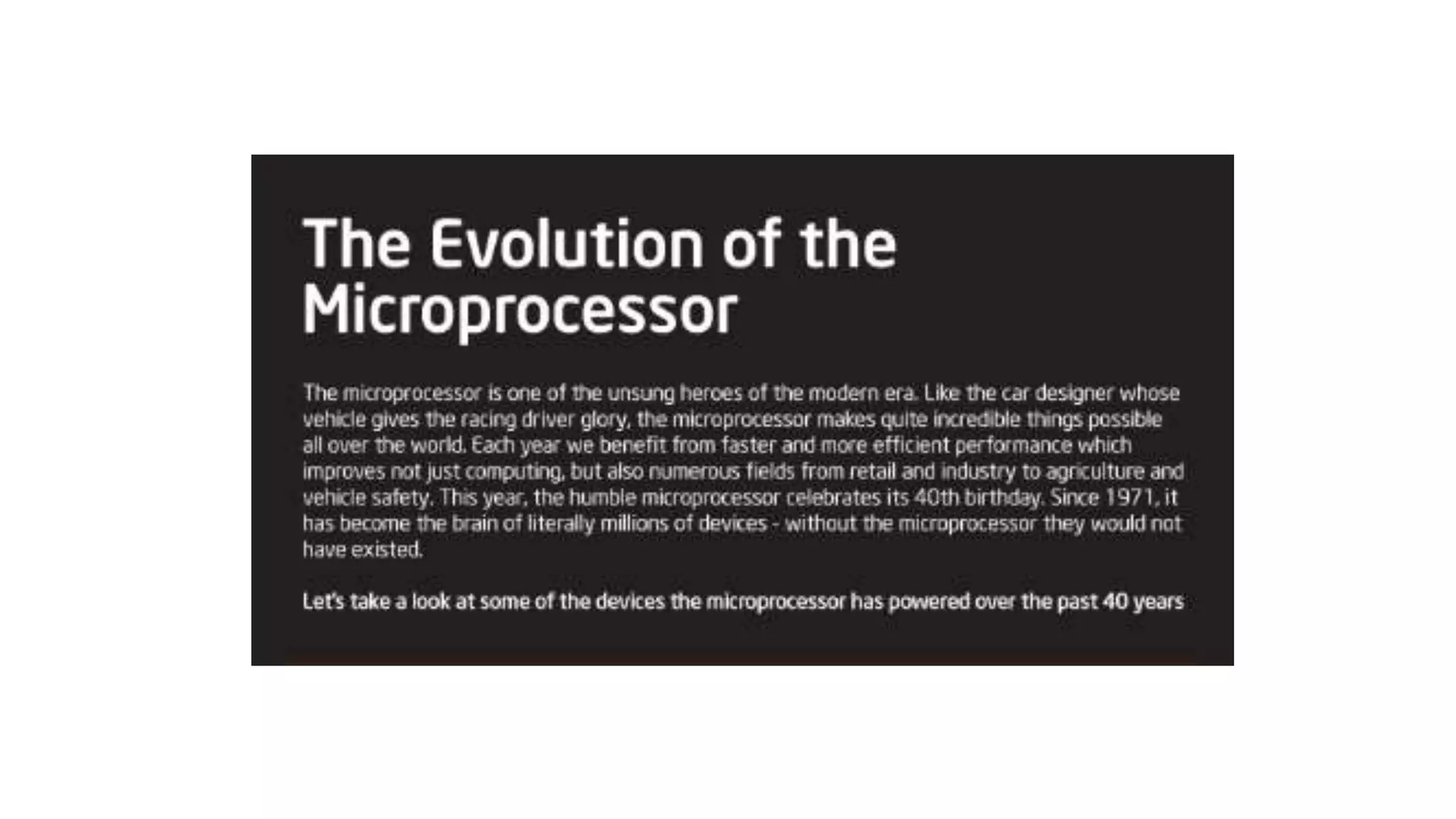 Evolution of microprocessor | PPTX