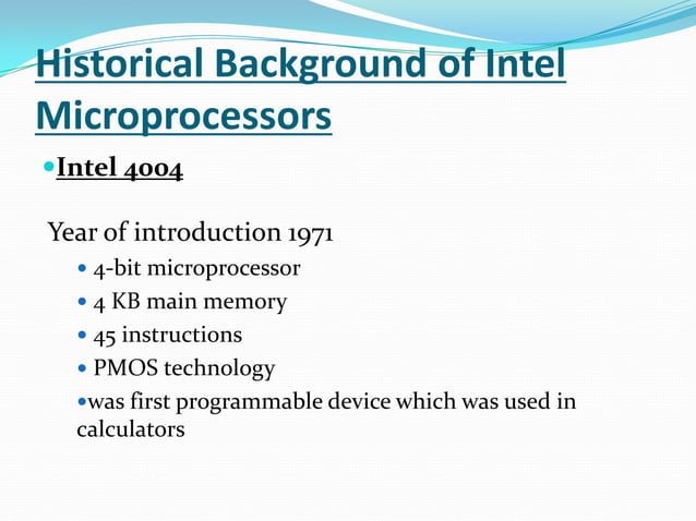 Evolution of microprocessors | PPT