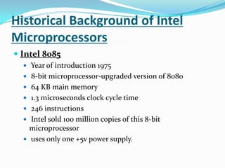 Evolution of microprocessors | PPT