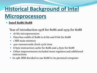 Evolution of microprocessors | PPT