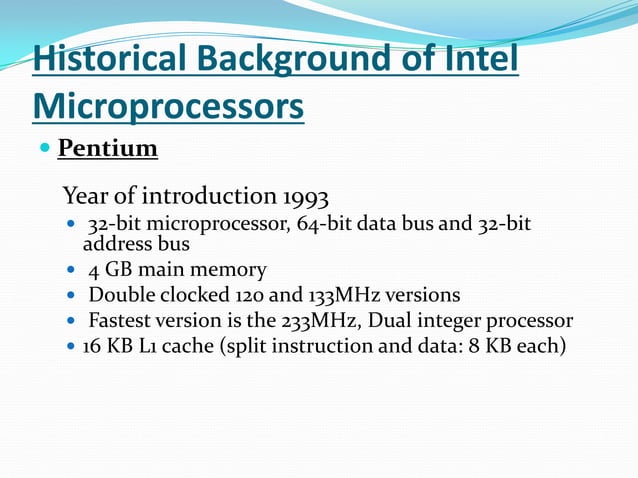 Evolution Of Microprocessors | PPSX