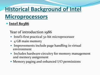Evolution Of Microprocessors | PPSX