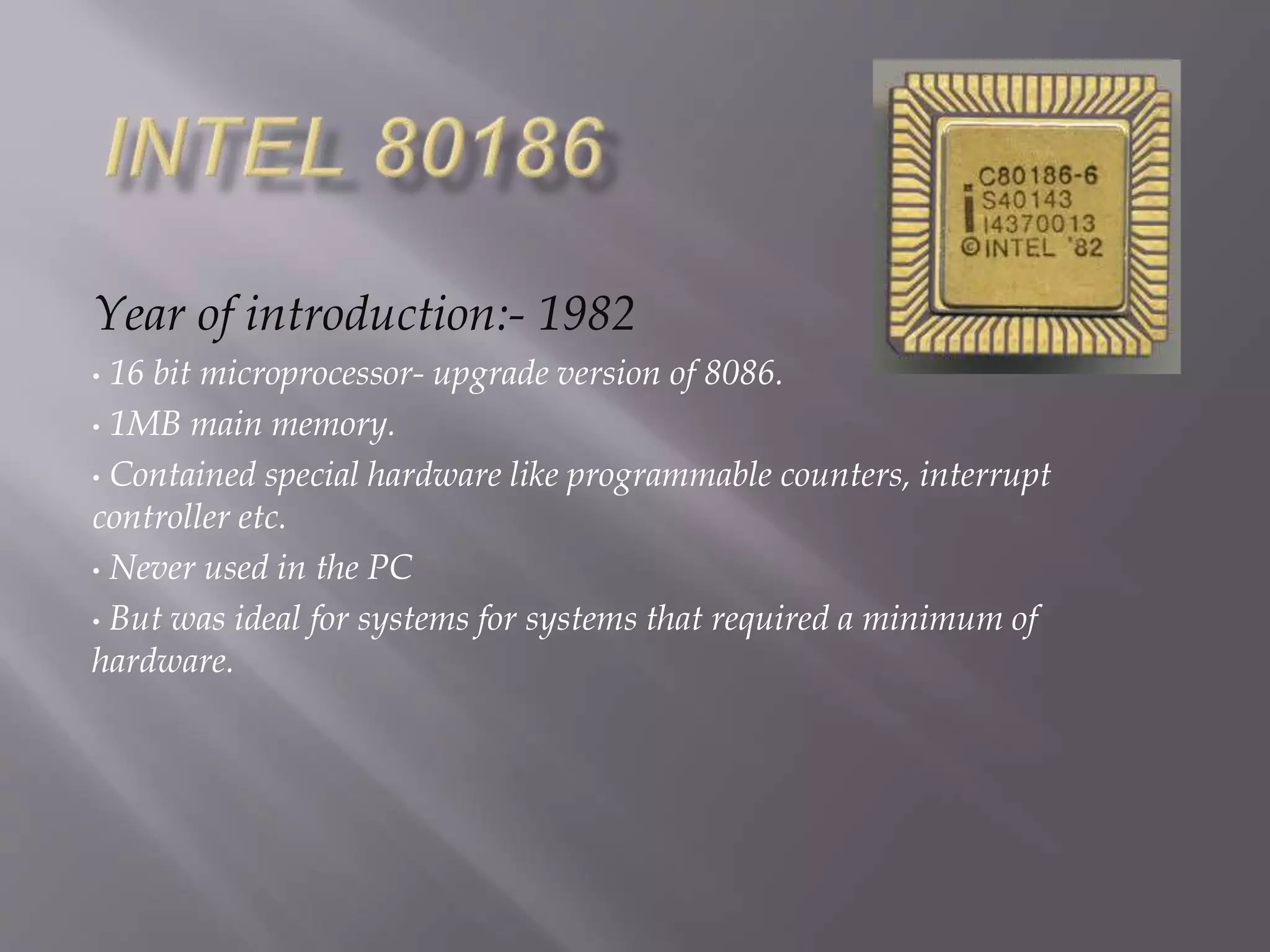 Evolution of microprocessors | PPTX | Computing | Technology & Computing