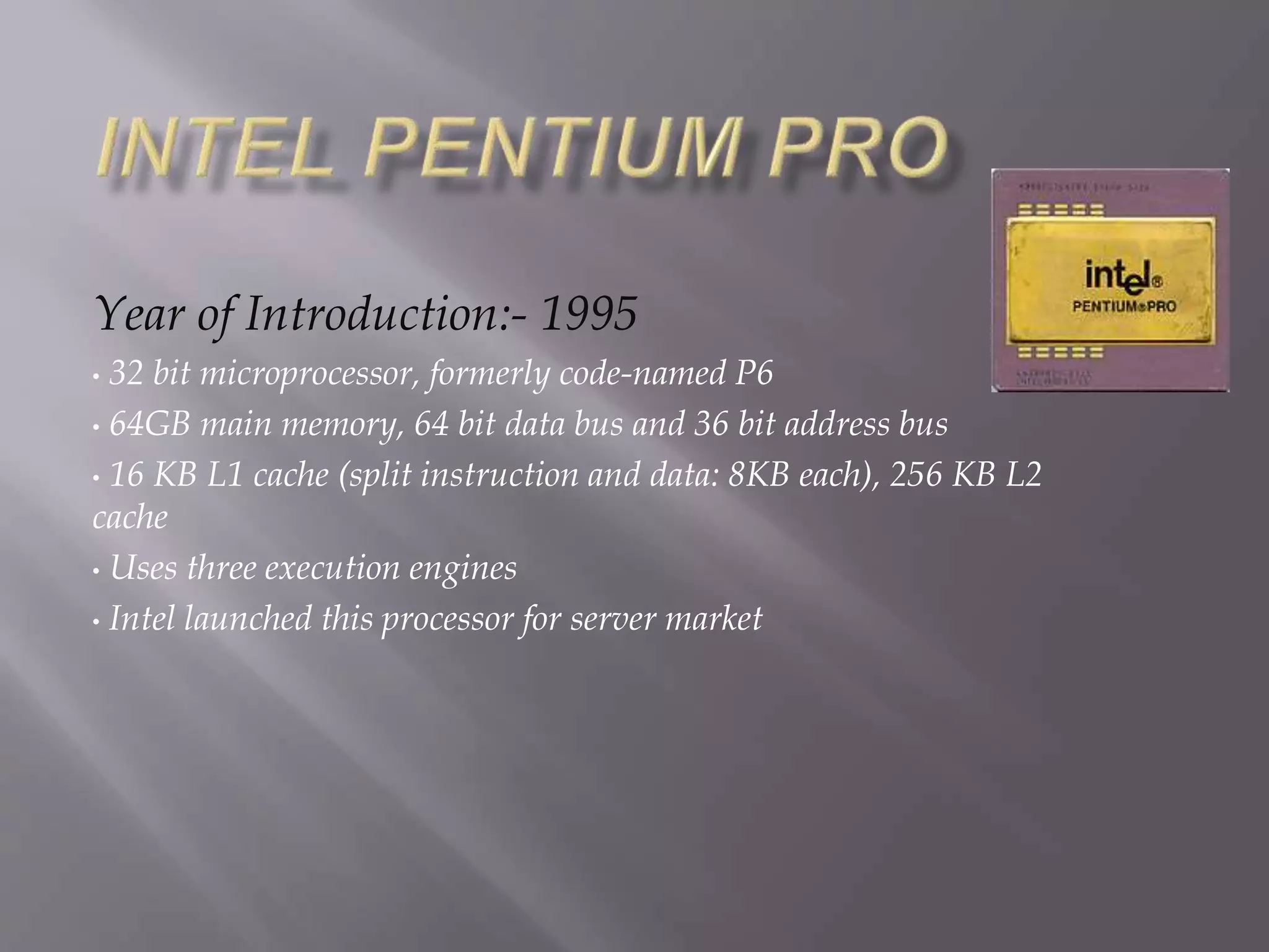 Evolution of microprocessors | PPTX