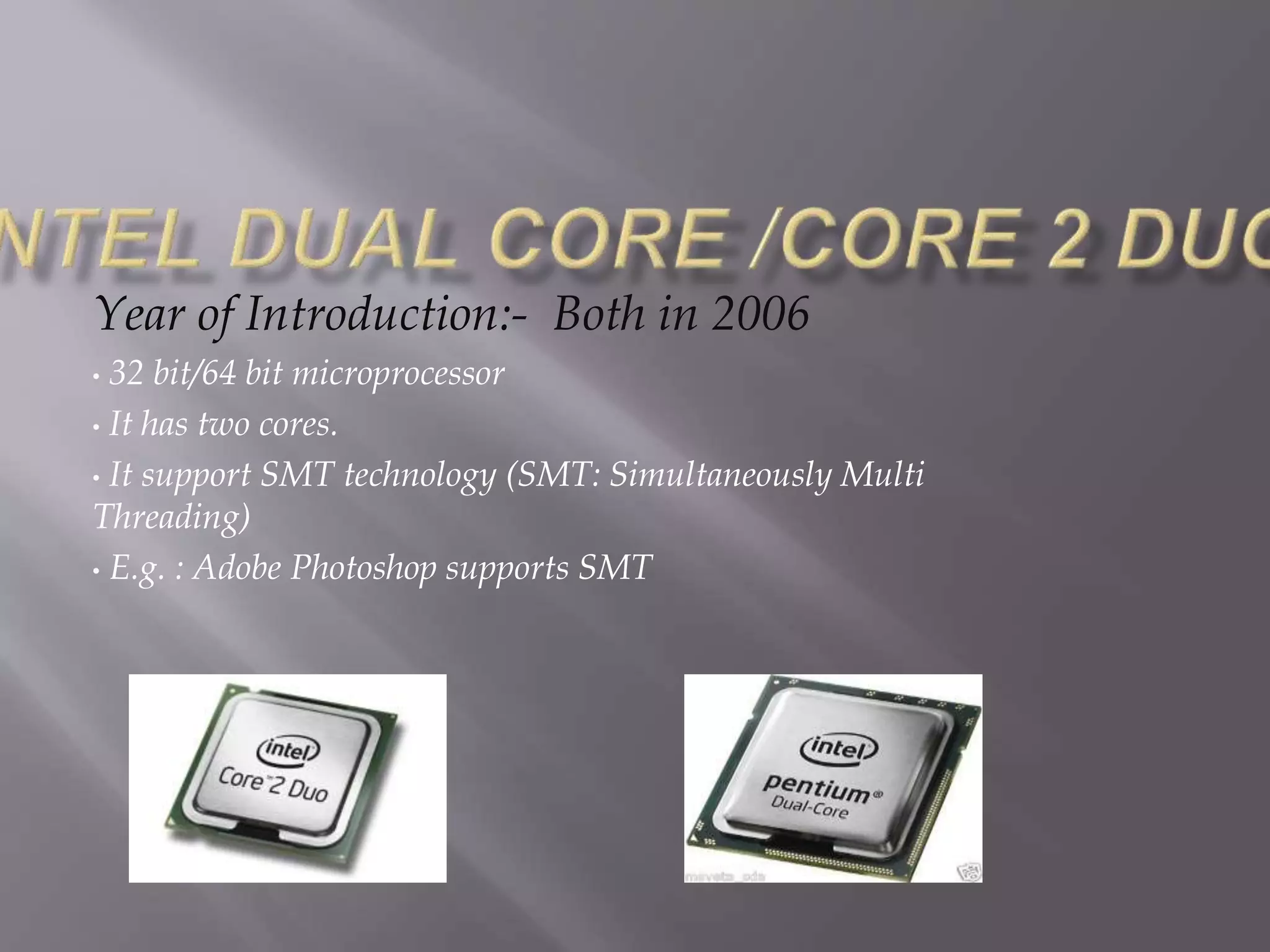 Evolution of microprocessors | PPTX | Computing | Technology & Computing