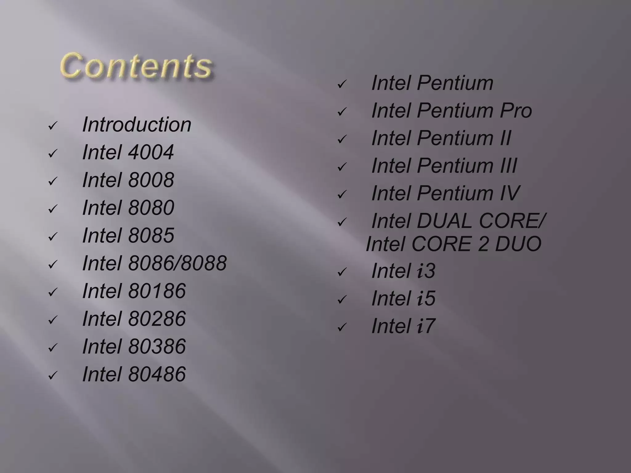 Evolution of microprocessors | PPTX | Computing | Technology & Computing