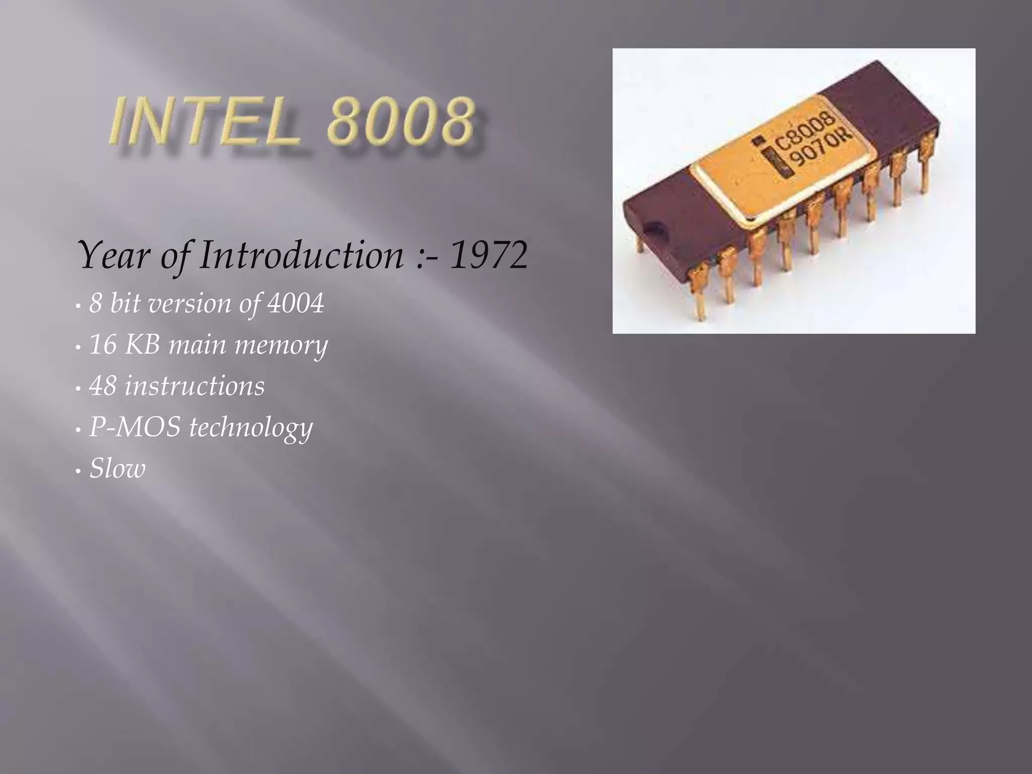 Evolution of microprocessors | PPTX | Computing | Technology & Computing