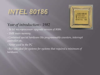 Evolution of microprocessors | PPTX