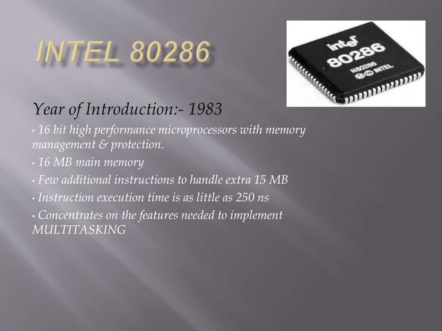 Evolution of microprocessors | PPTX | Computing | Technology & Computing