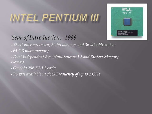 Evolution of microprocessors | PPTX | Computing | Technology & Computing