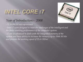 Evolution of microprocessors | PPTX