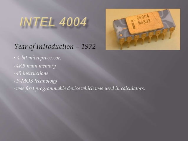 Evolution of microprocessors | PPTX | Computing | Technology & Computing