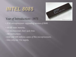 Evolution of microprocessors | PPTX