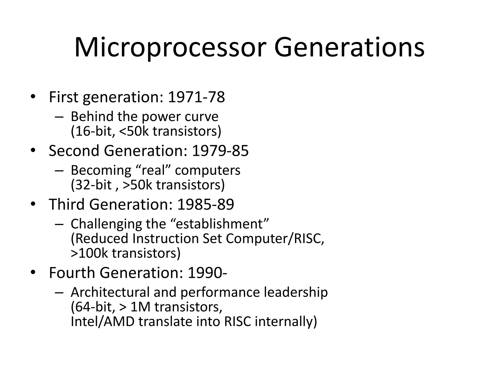Evolution of microprocessors | PPTX