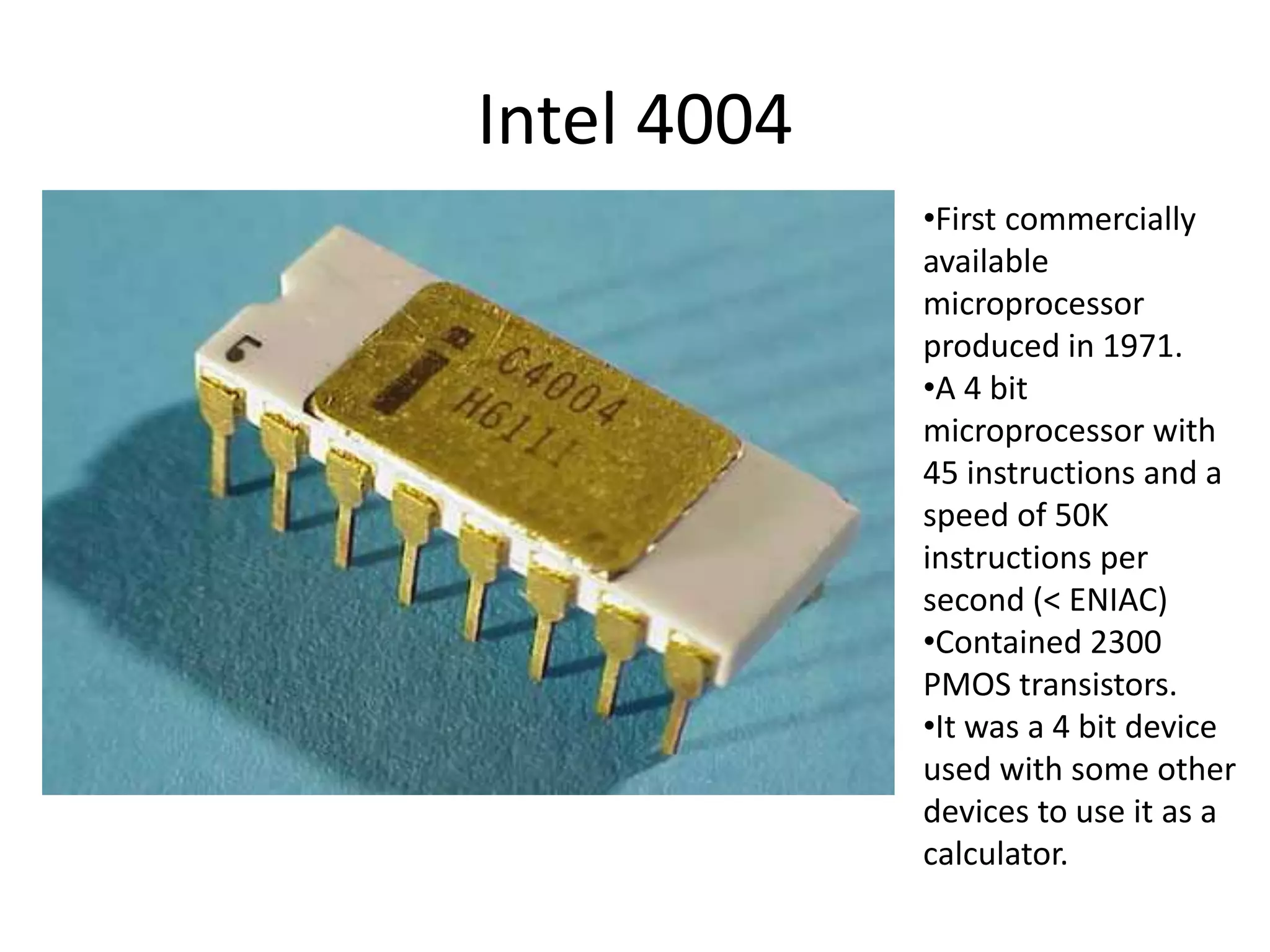 Evolution of microprocessors | PPTX