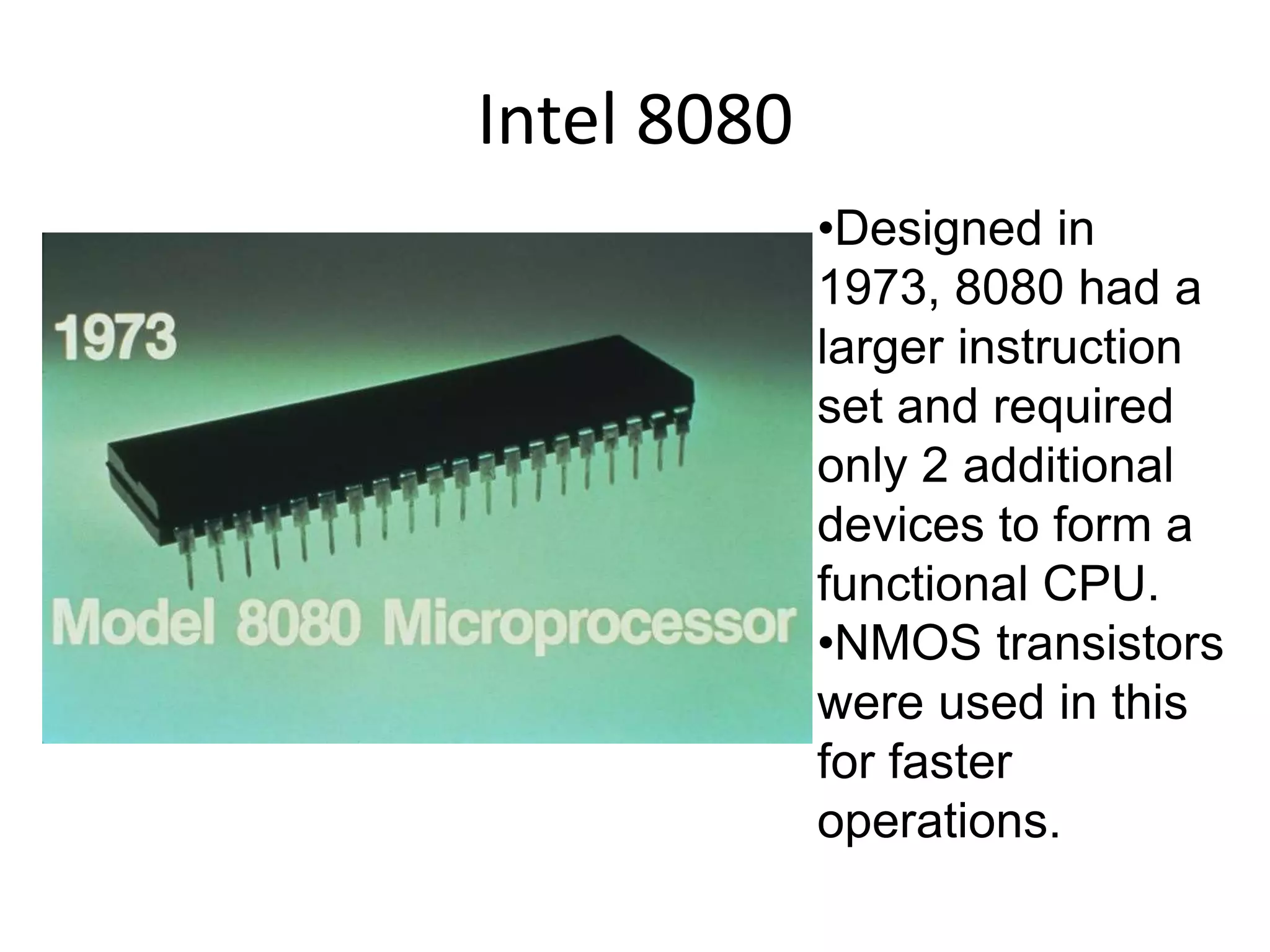 Evolution of microprocessors | PPTX