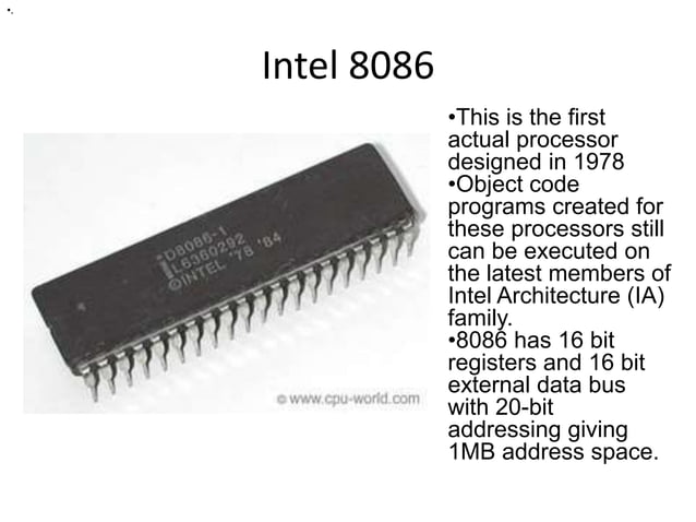 Evolution of microprocessors | PPTX