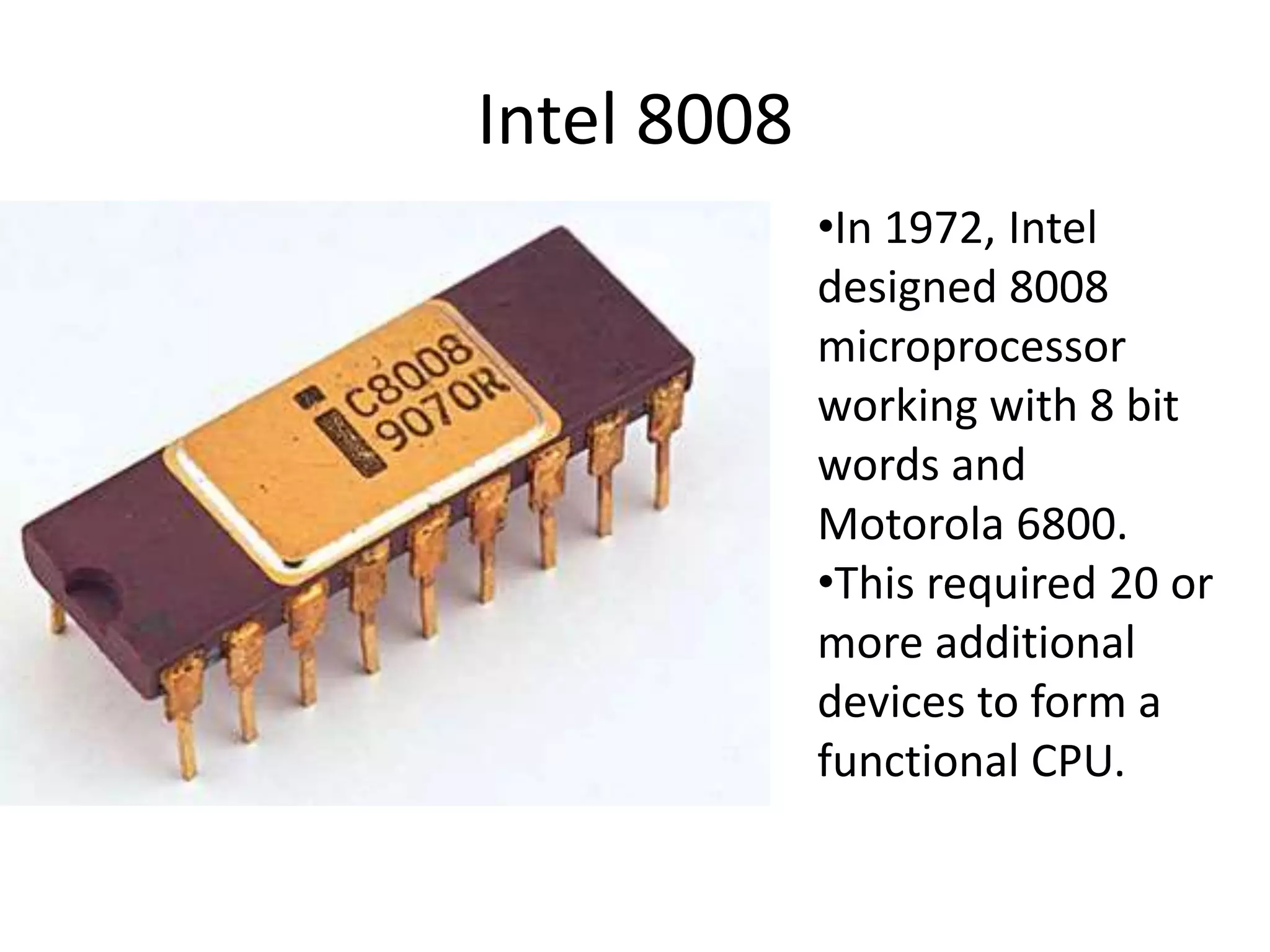 Evolution of microprocessors | PPTX