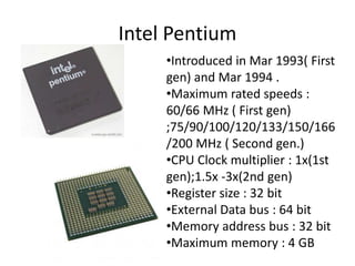 Evolution of microprocessors | PPTX