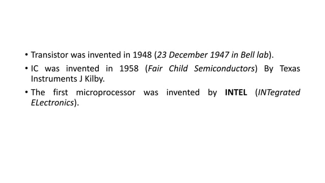 Evolution of Microprocessors.pptx | Computing | Technology & Computing