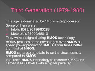 Evolution of microprocrssor | PPT