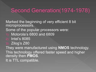 Evolution of microprocrssor | PPT