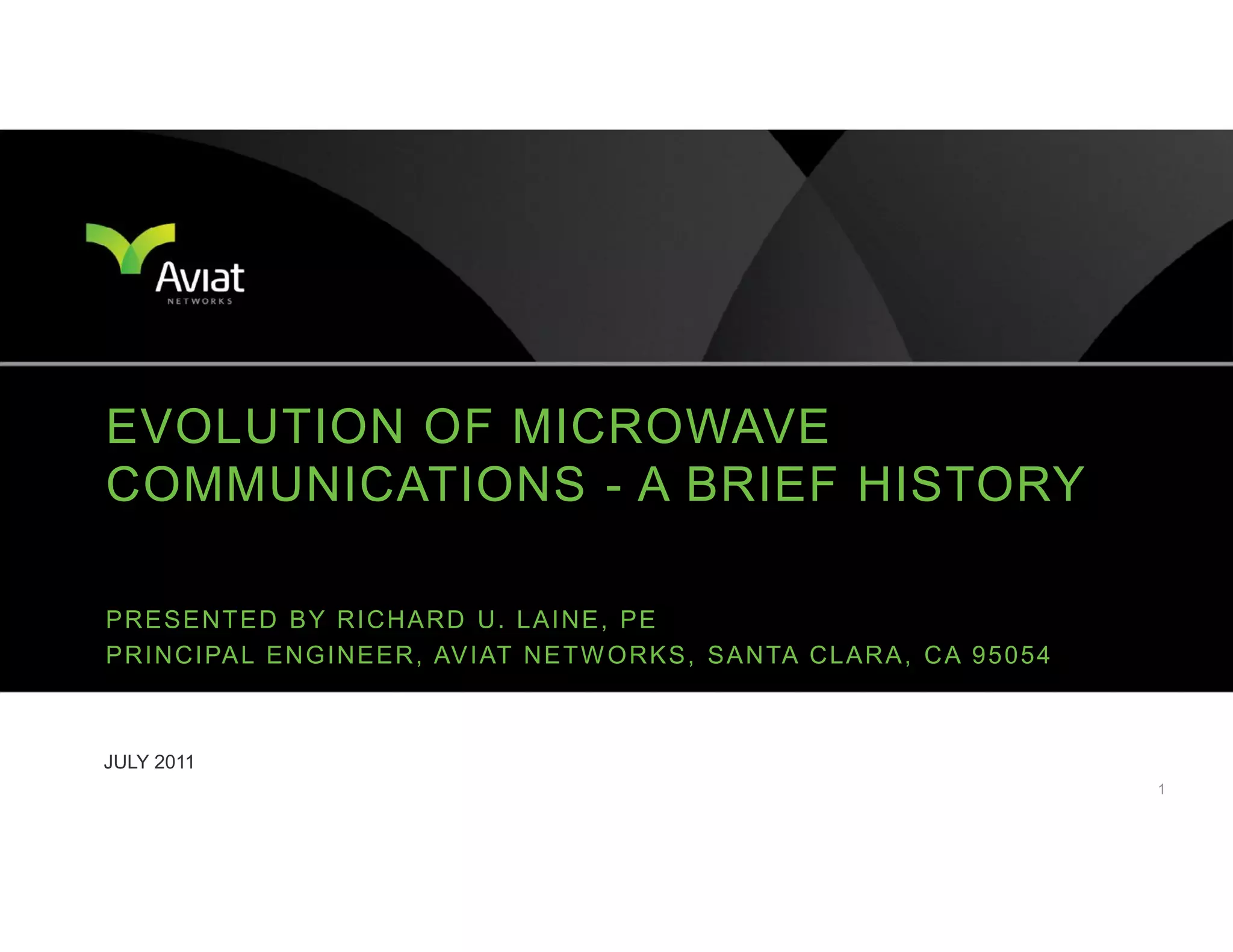 The Evolution of Microwave Communications | PDF | Physics | Science