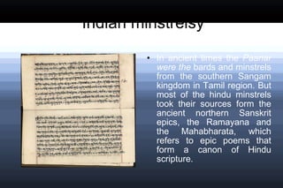 Evolution Of Minstrels | PPT