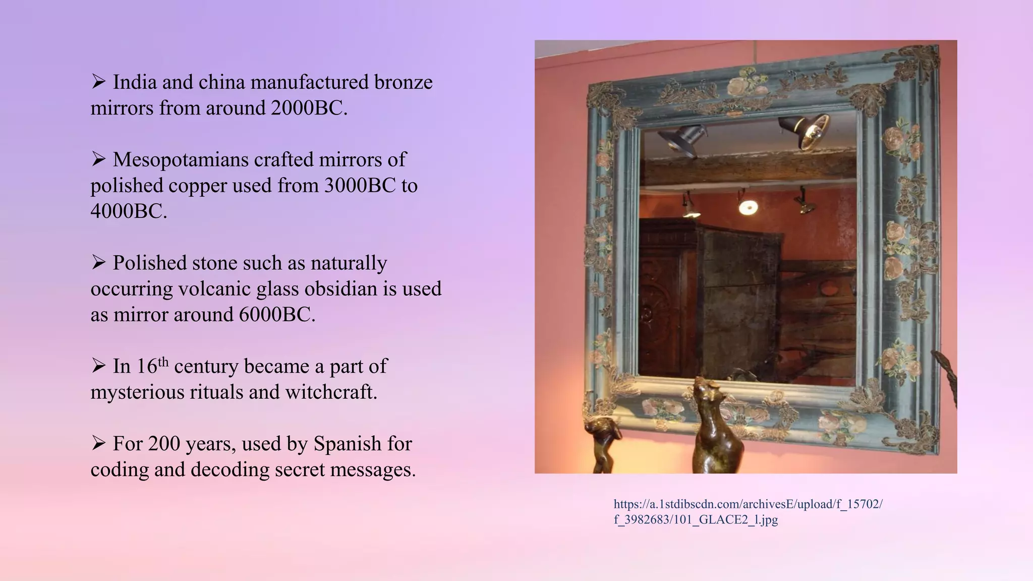 Evolution of mirrors | PPT