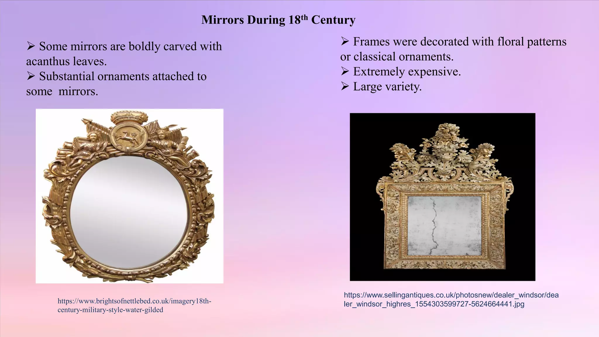 Evolution of mirrors | PPT