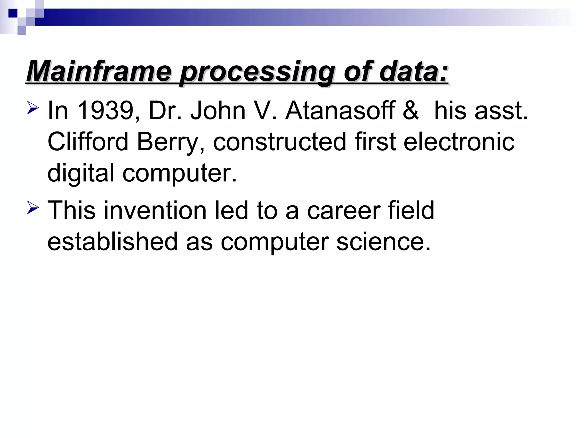 Evolution of mis | PPT