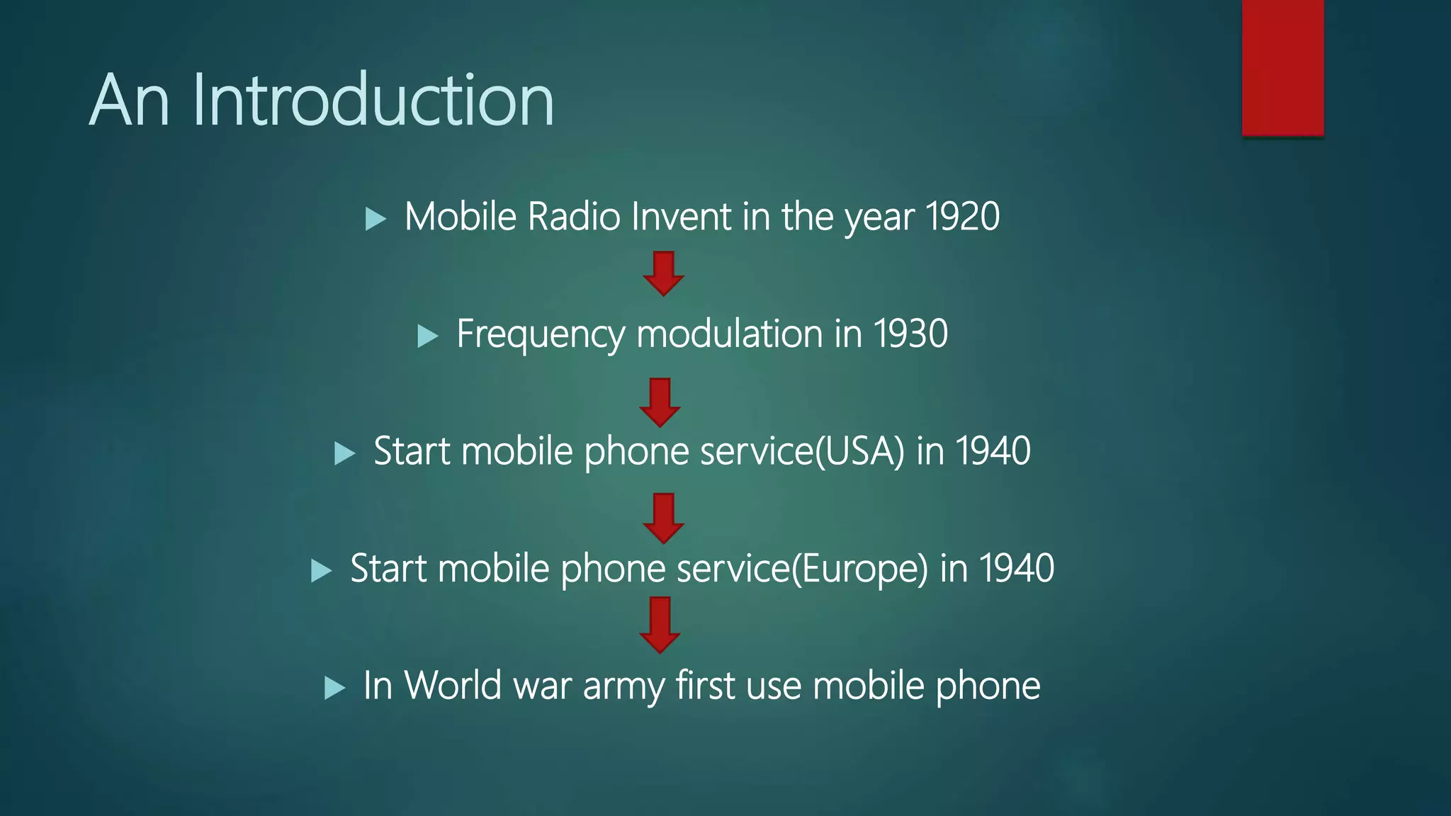 Evolution of mobile cellular communication | PPTX