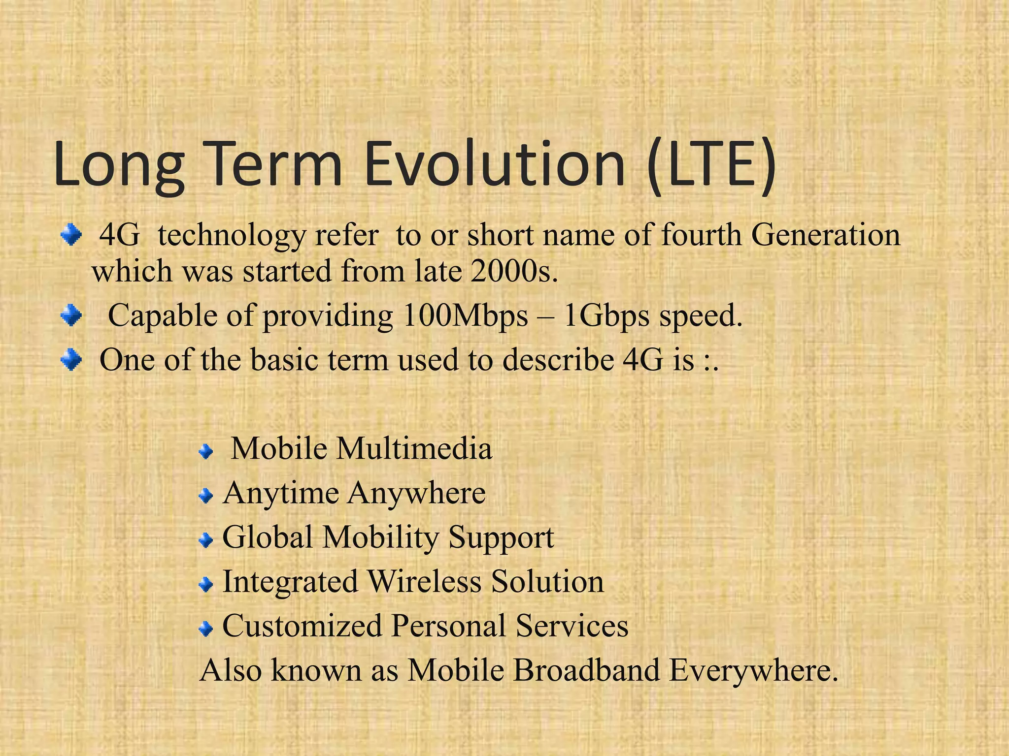 Evolution of mobile communication | PPTX