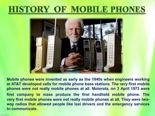 Evolution of mobile phones | PPTX