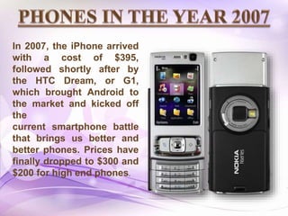 Evolution of mobile phones | PPTX