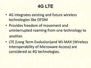 Evolution of Wireless Communication Technologies | PPTX