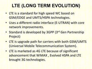 Evolution of Wireless Communication Technologies | PPTX