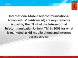Evolution Of Mobile Wireless Networks (3GPP) | PPT