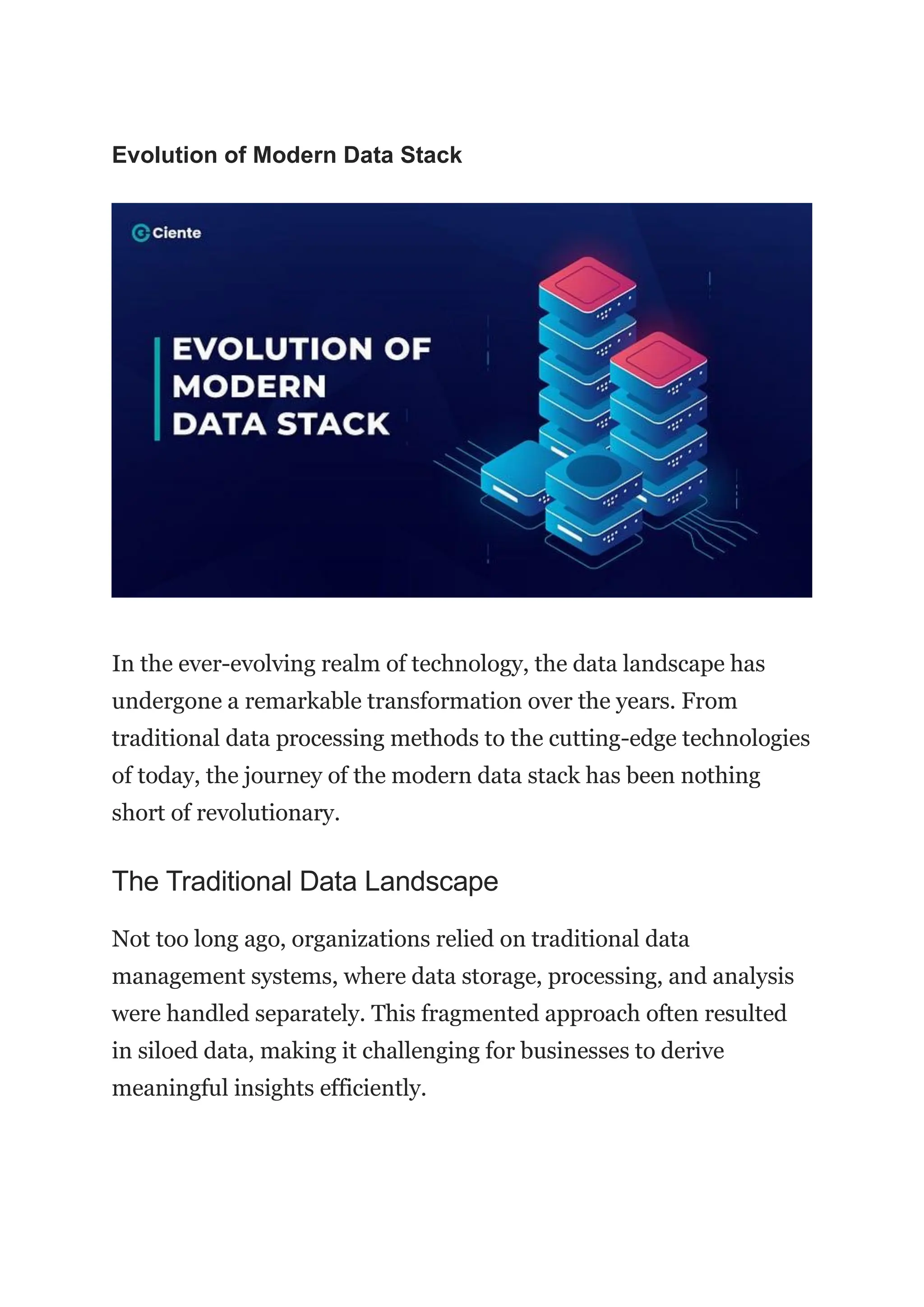 Future Trends in the Modern Data Stack Landscape | PDF