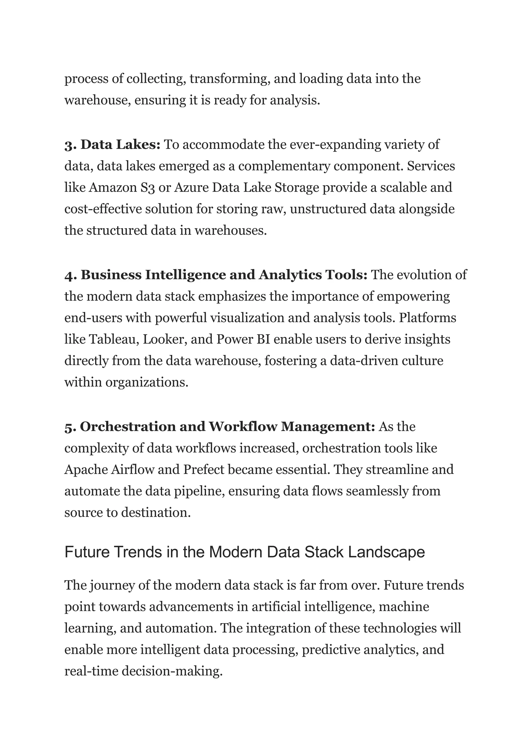 Future Trends in the Modern Data Stack Landscape | PDF