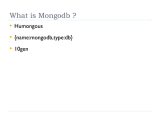 Evolution of mongodb | PPT
