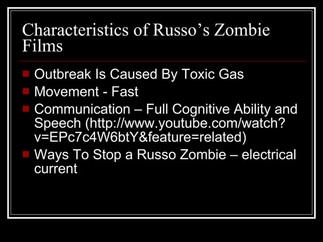 Evolution of Movie zombies | PPT