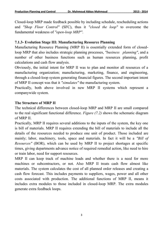 Evolution of mrp type systems | PDF