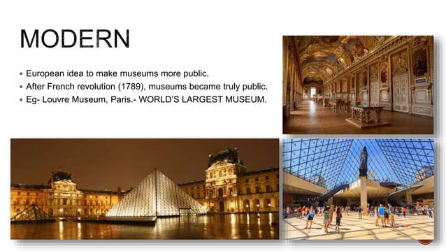 Evolution of museums | PPTX | Museums & Galleries | Attractions